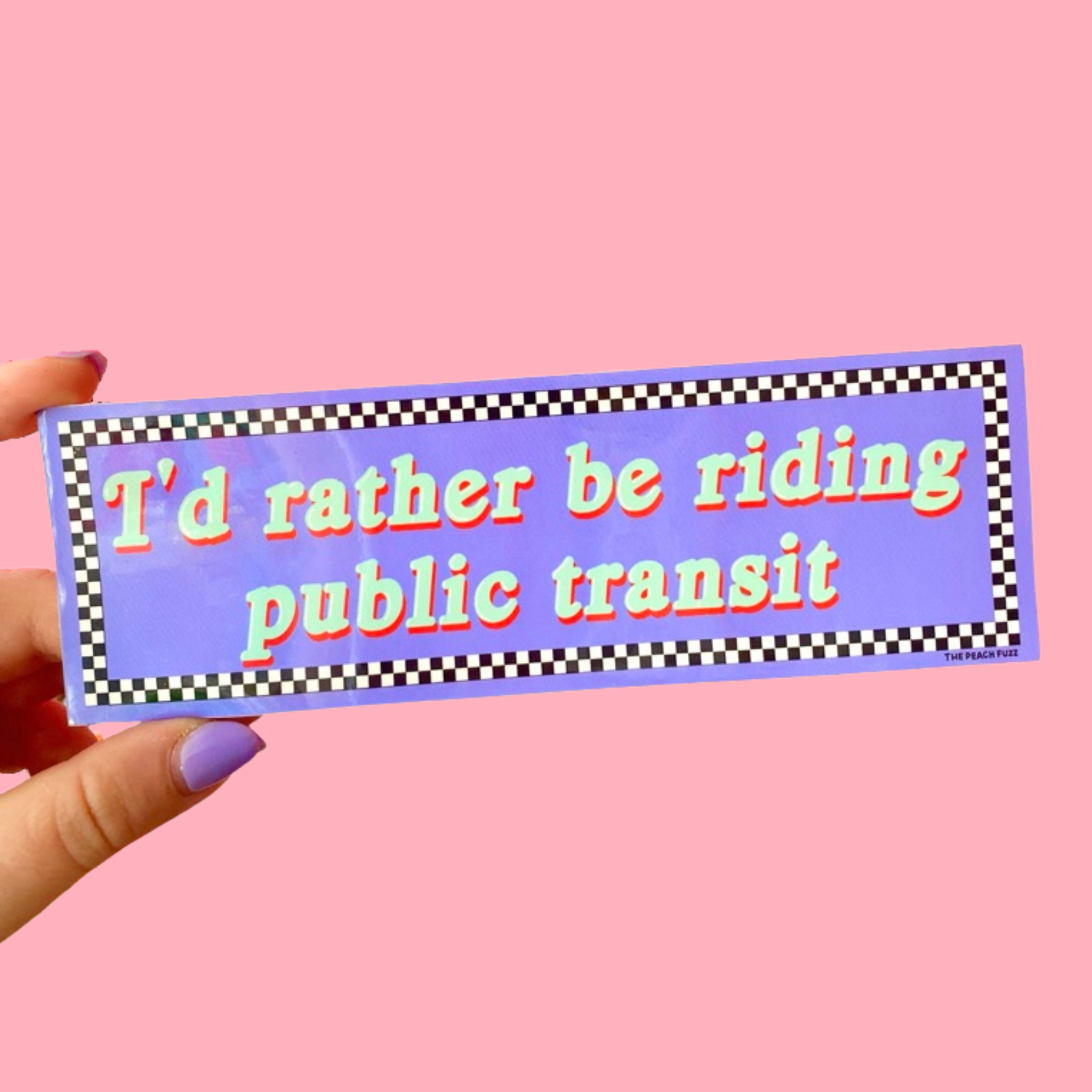 Public Transit Bumper Sticker – The Charmed Crow Collective